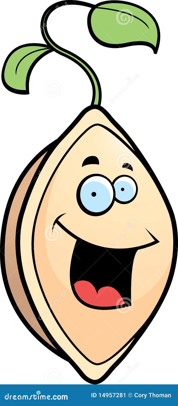 Seed Sprout Smiling stock vector. Illustration of cartoon - 14957281