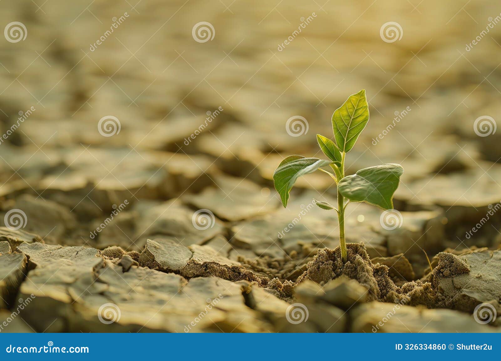 A Seed Sprouting in Dry Soil Metaphor for Growth and Potential in ...