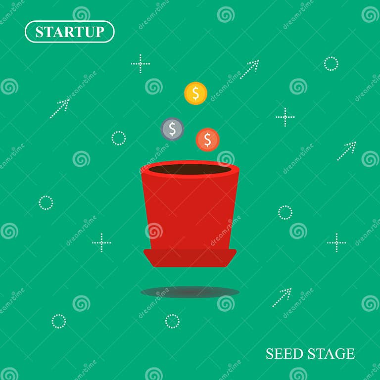 Seed stage startup stock vector. Illustration of graphic - 75969490