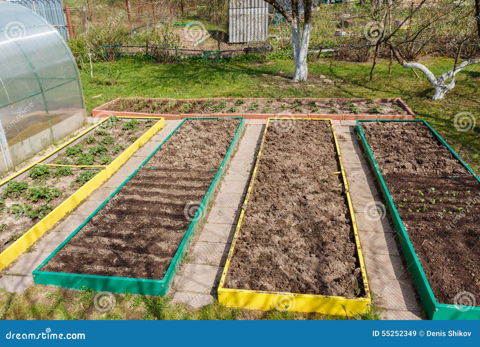 Seedbed on the Household Plot Stock Image - Image of household, plants ...