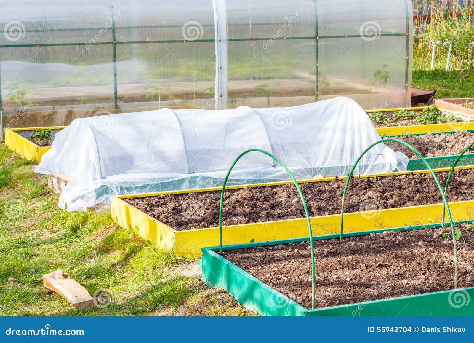 Seedbed on the Household Plot. Stock Photo - Image of flowerbed ...
