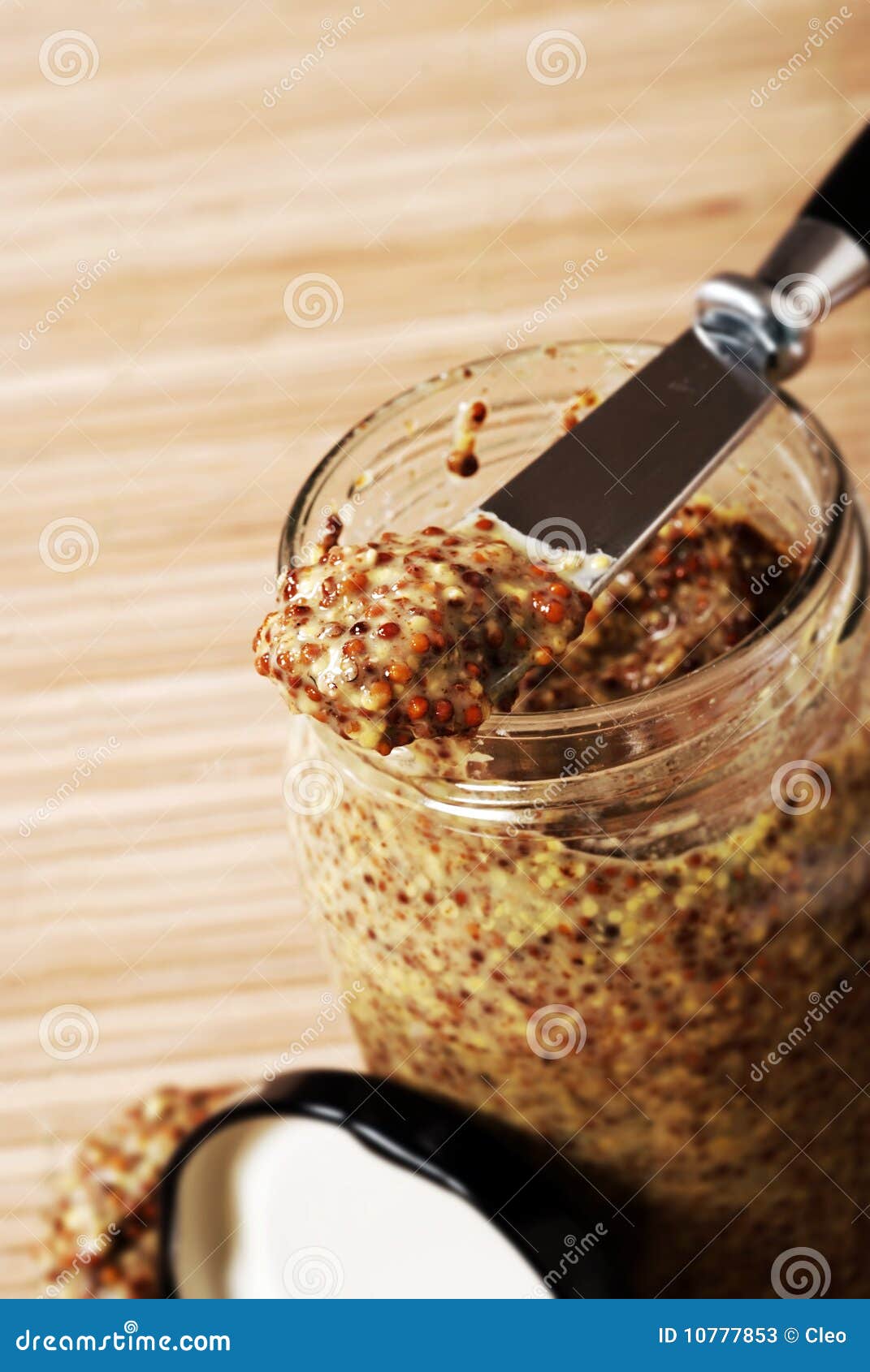 Seeded Mustard stock image. Image of french, knife, seeded - 10777853