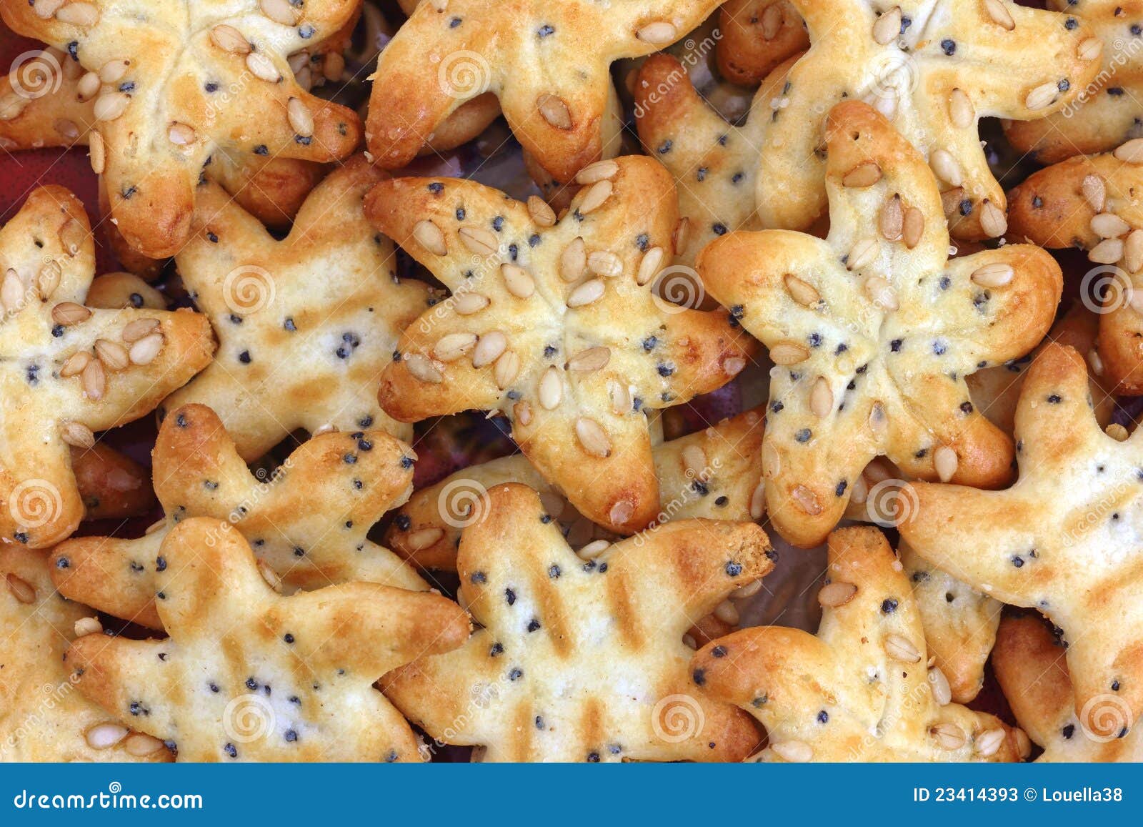 Seeded Star Snacks Up Close Stock Image - Image of view, close: 23414393