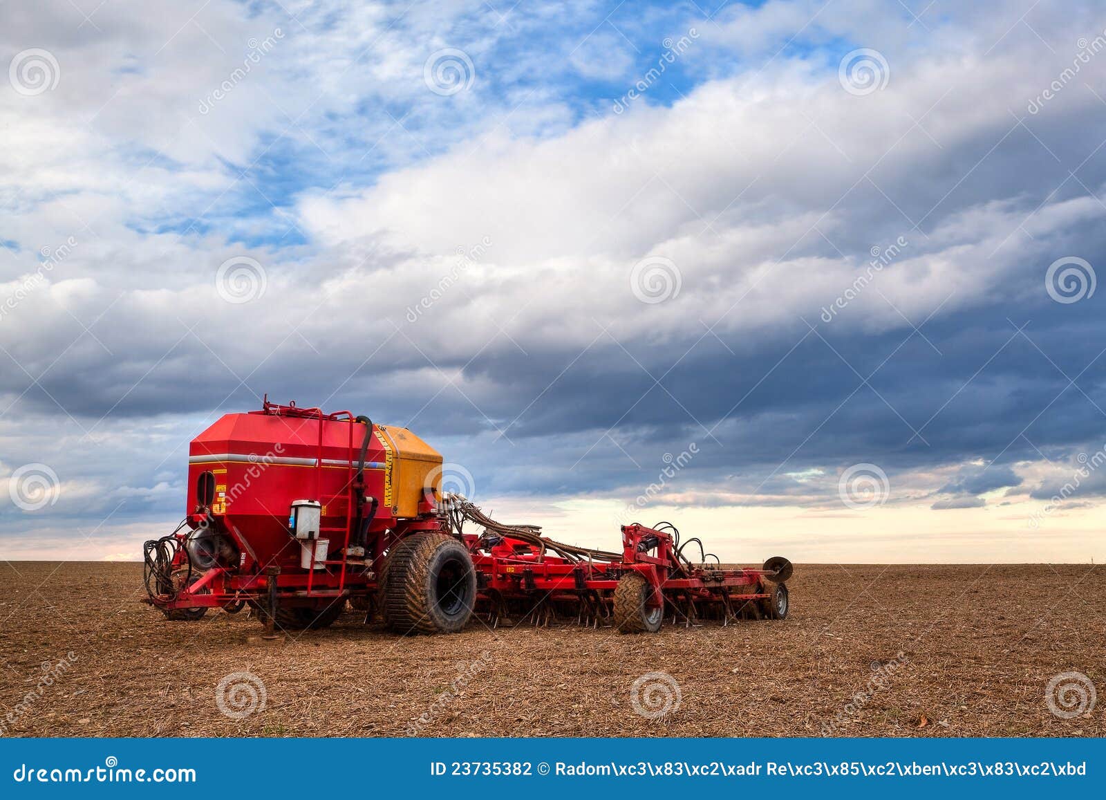 Seeding machine stock photo. Image of plow, outdoor, equipment - 23735382