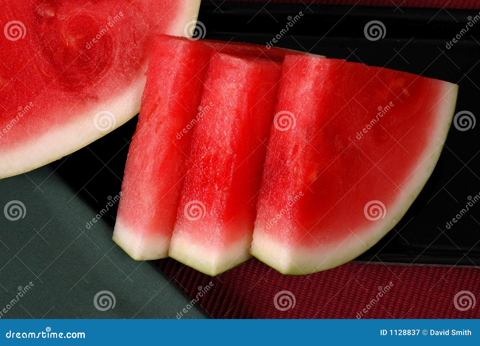 Seedless Watermelon Cut in Wedges Stock Image - Image of delicious ...
