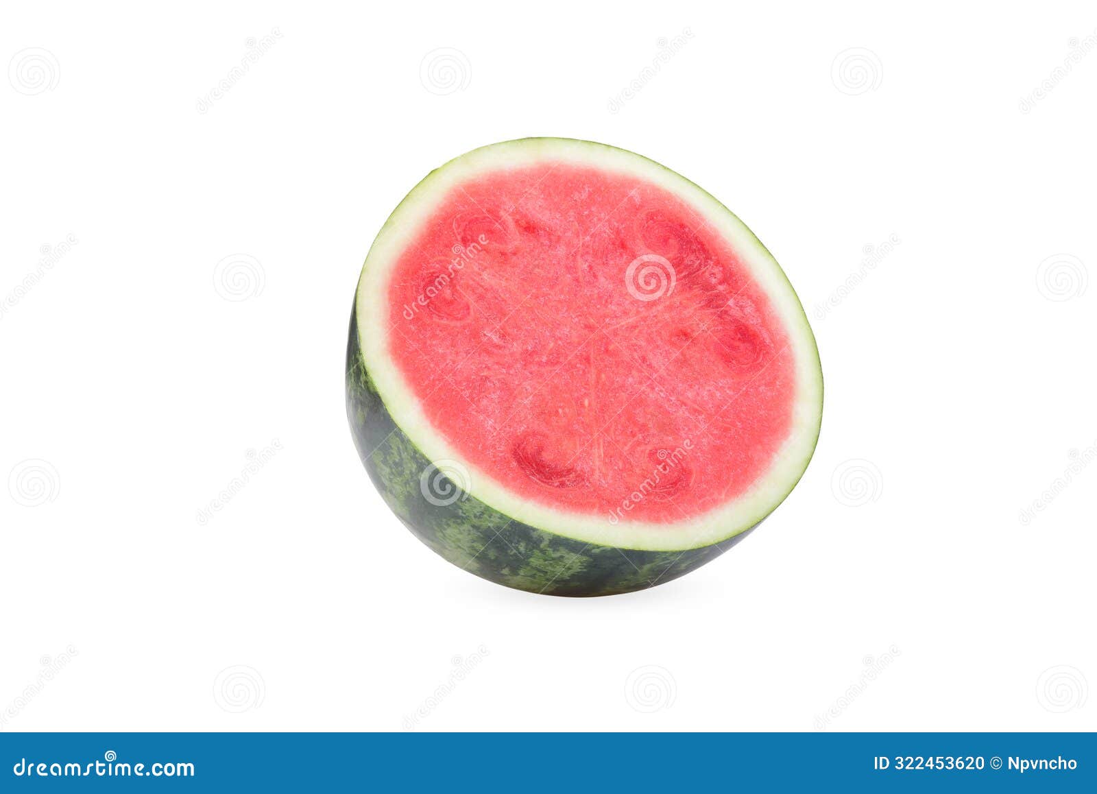 Seedless Watermelon in Half Slice Stock Photo - Image of food, striped ...