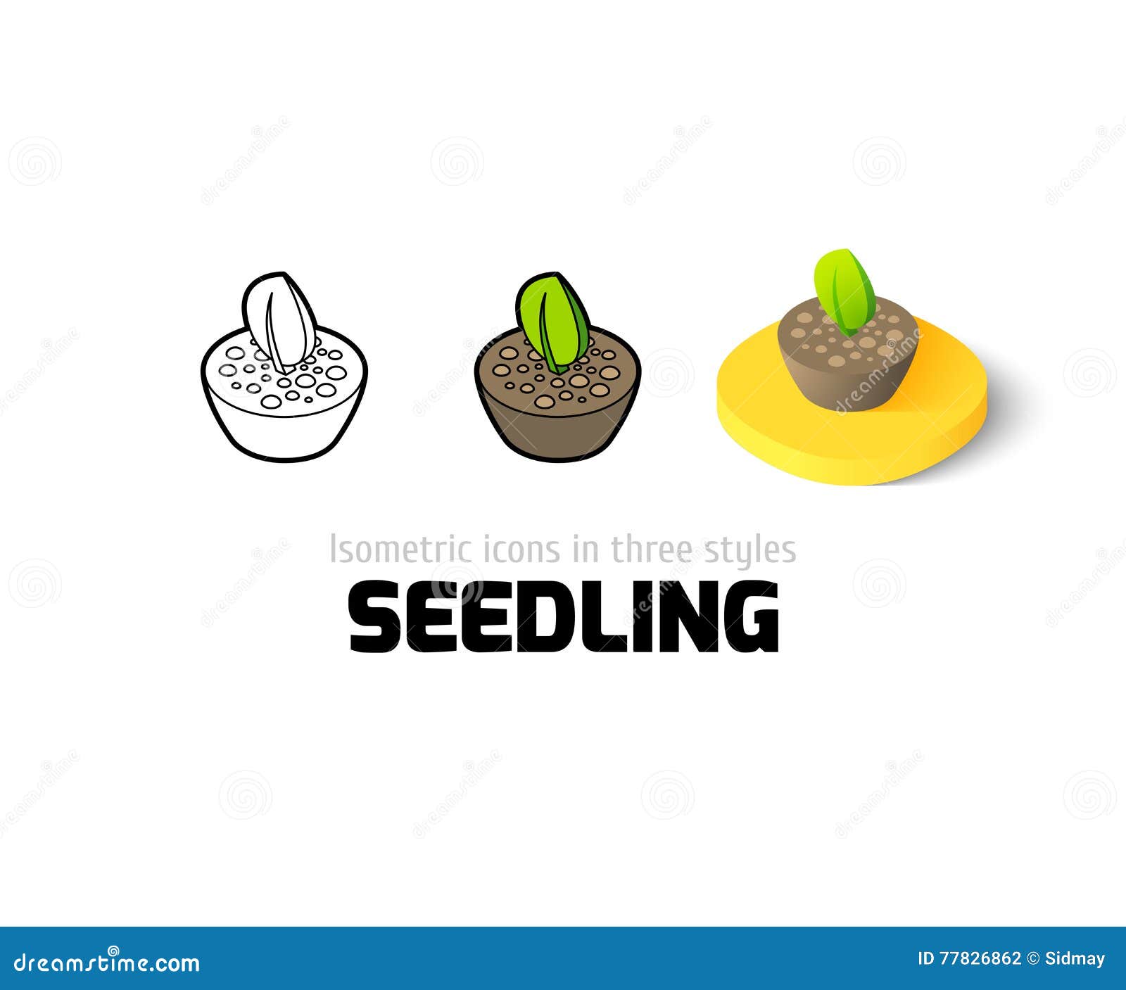 Seedling Icon. Plant Symbol. Sprout Sign. Vector Icon Stock Photography ...