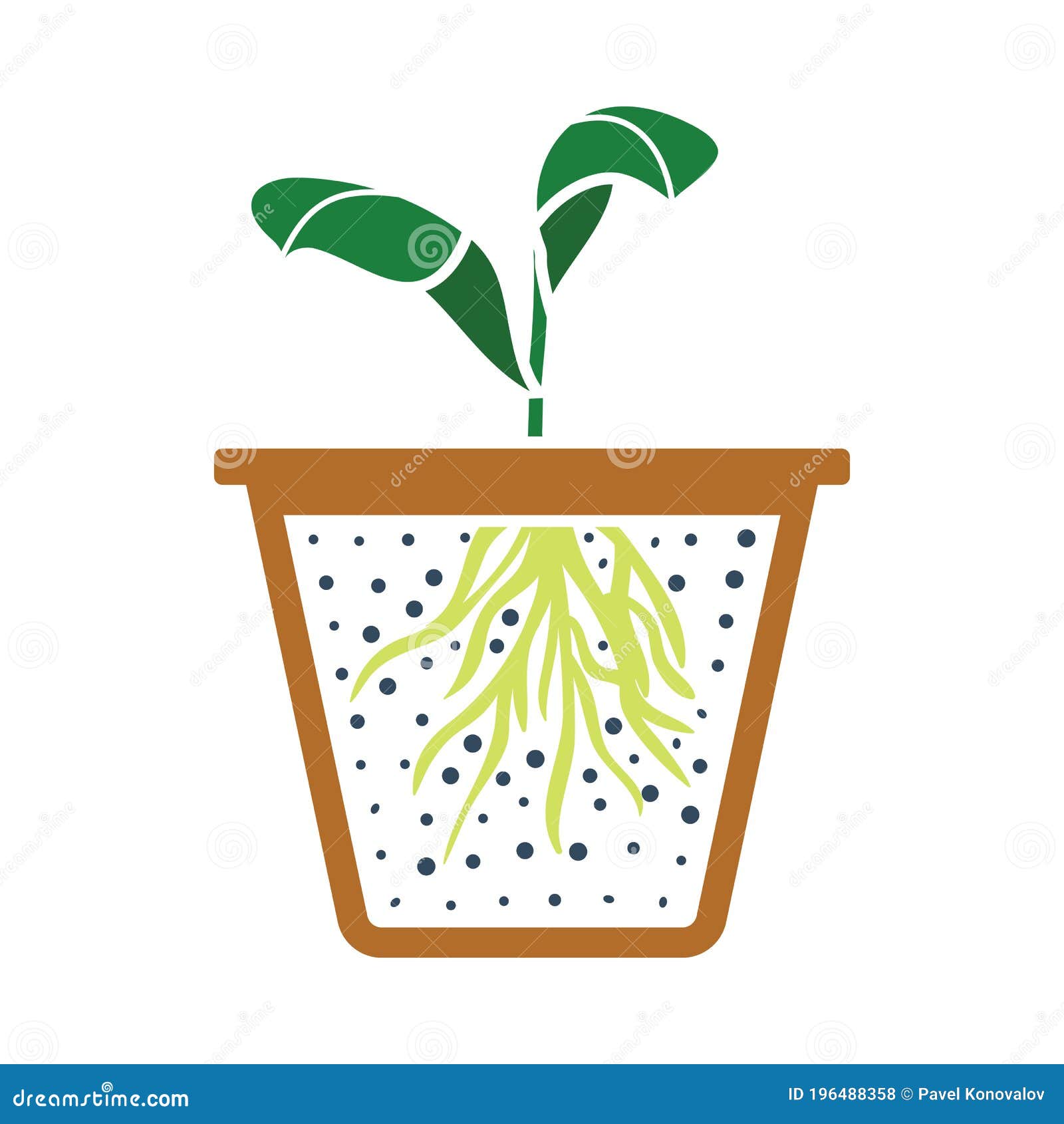 Seedling Icon stock vector. Illustration of concept - 196488358