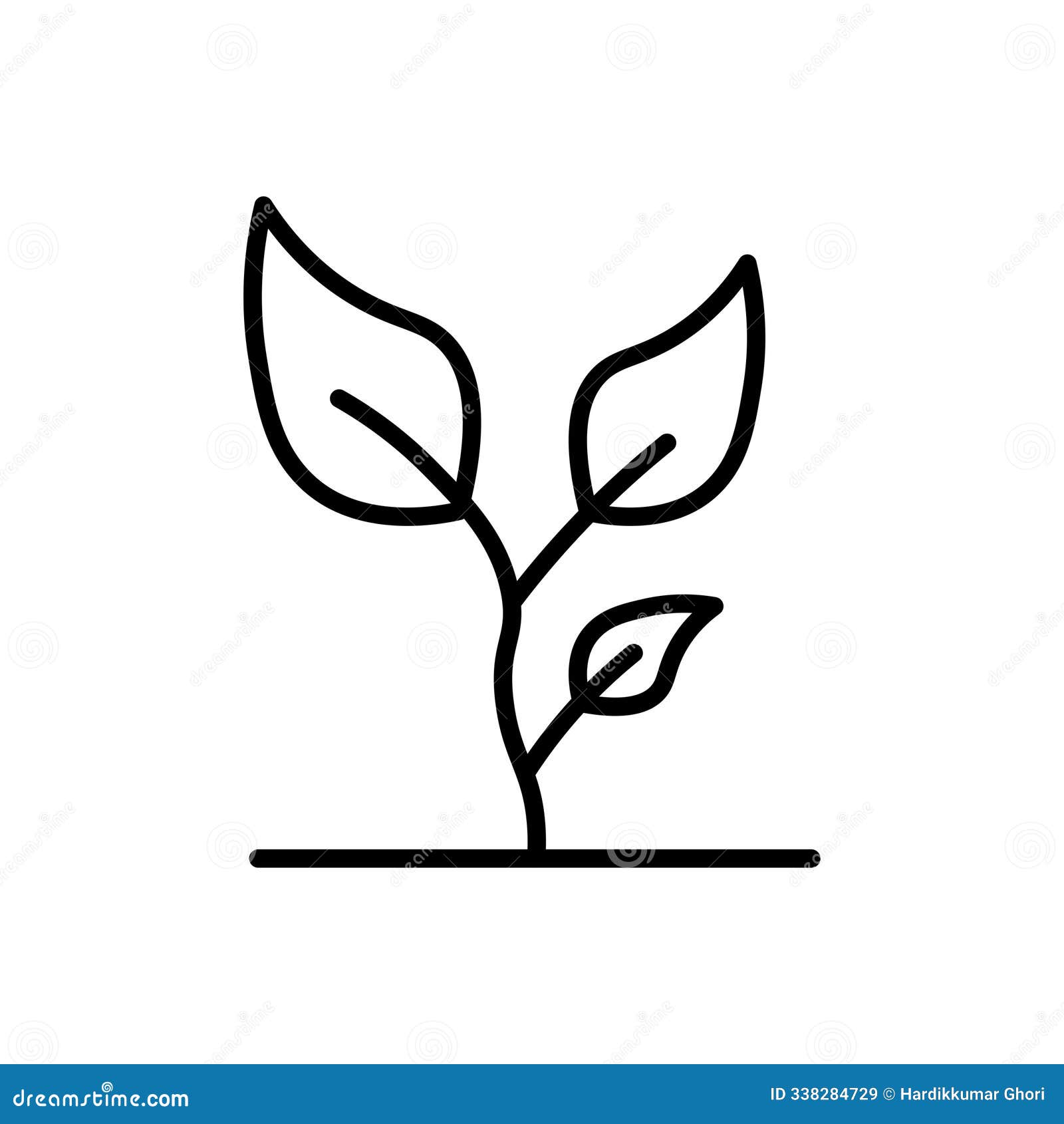 Seedling Icon. Plant Symbol. Sprout From The Royalty-Free Illustration ...