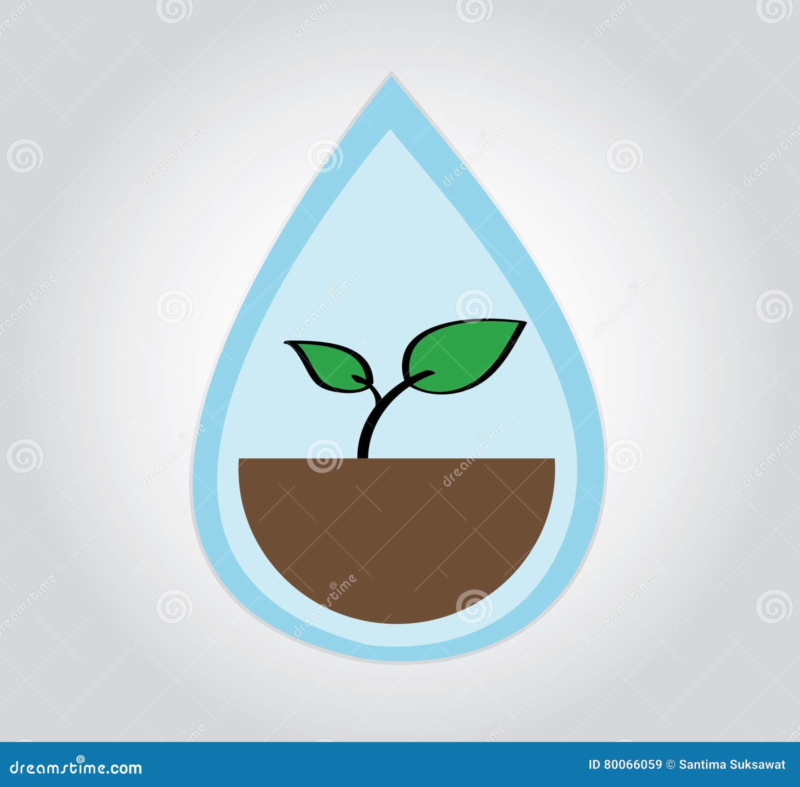 Seedling icon vector stock vector. Illustration of leaf - 80066059