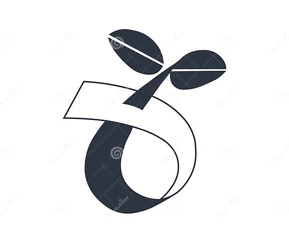 Seedling Logo Symbol. Concept of Compostable Packaging Stock Vector ...