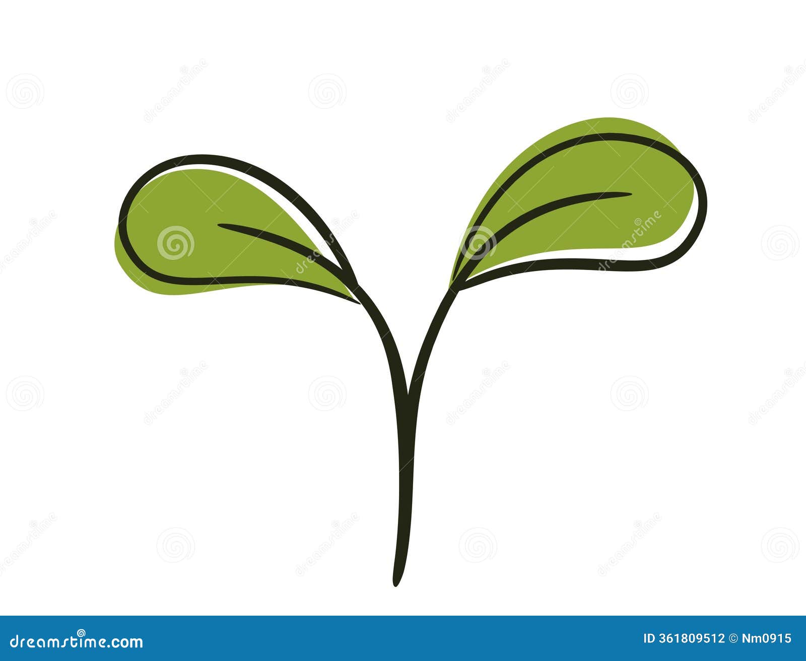 Seedling Sprout Icon. Plant Sprouted, Planting And Agriculture Symbol ...