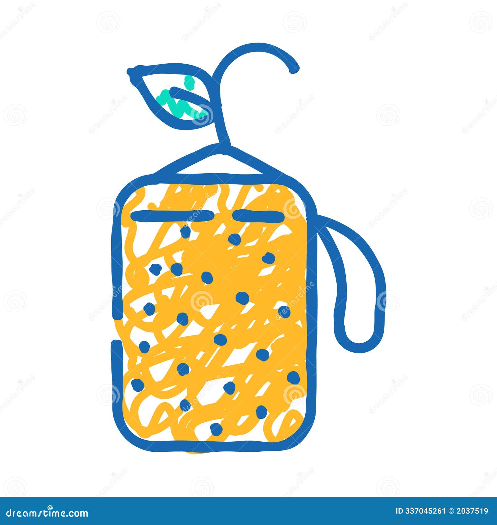 Seedling Tablet Peat Icon Color Illustration Royalty-Free Cartoon ...