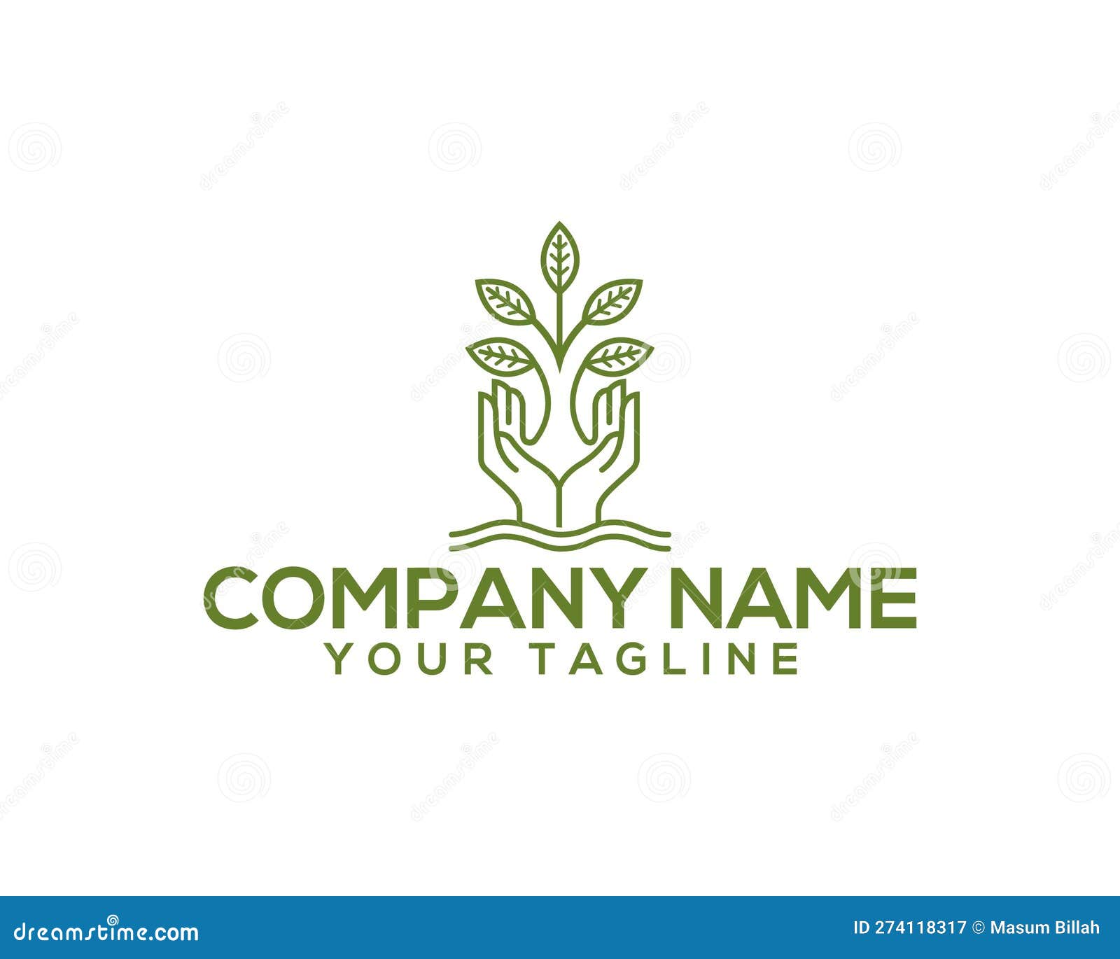 Seedling Logo Symbol. Concept Of Compostable Packaging. Cartoon Vector ...