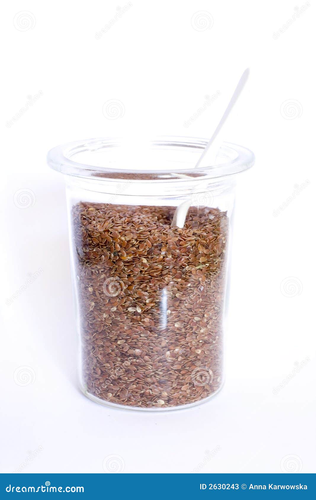Seeds in the jar stock image. Image of health, flaxseed - 2630243