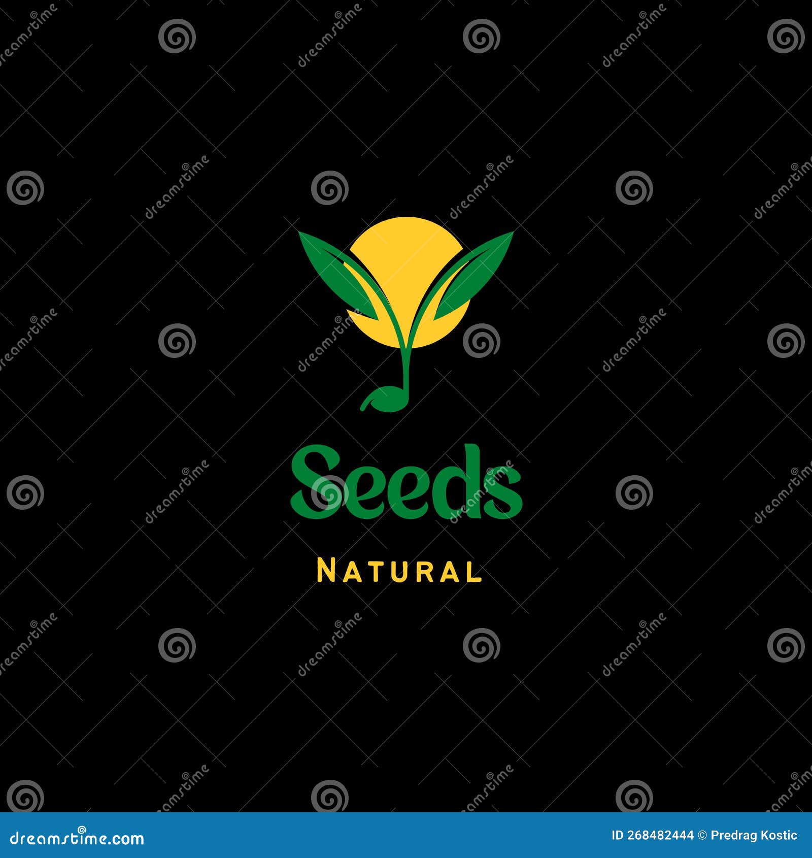 Seeds logo stock illustration. Illustration of circle - 268482444