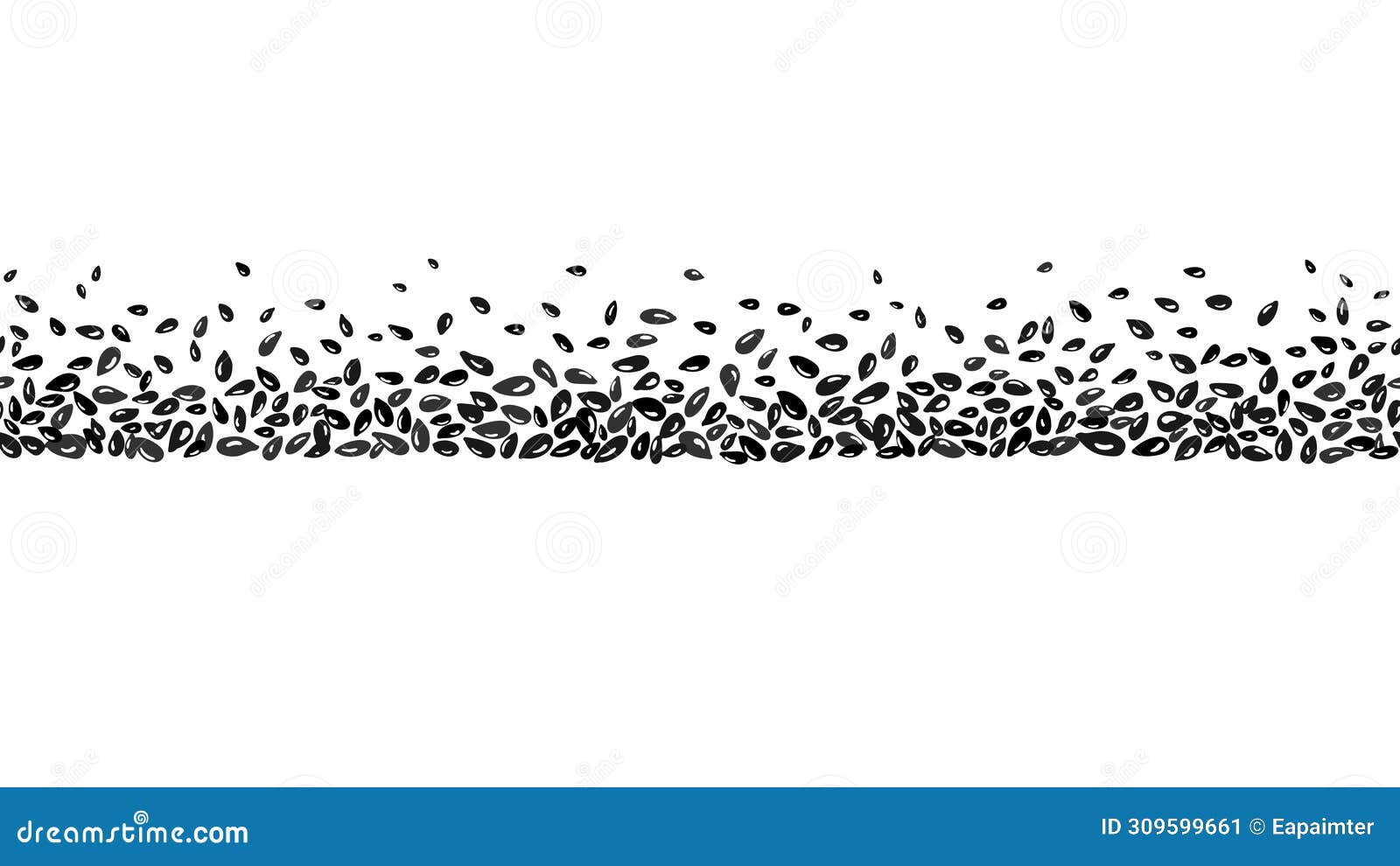 Seamless Sesame Seeds Pattern Vector Illustration | CartoonDealer.com ...