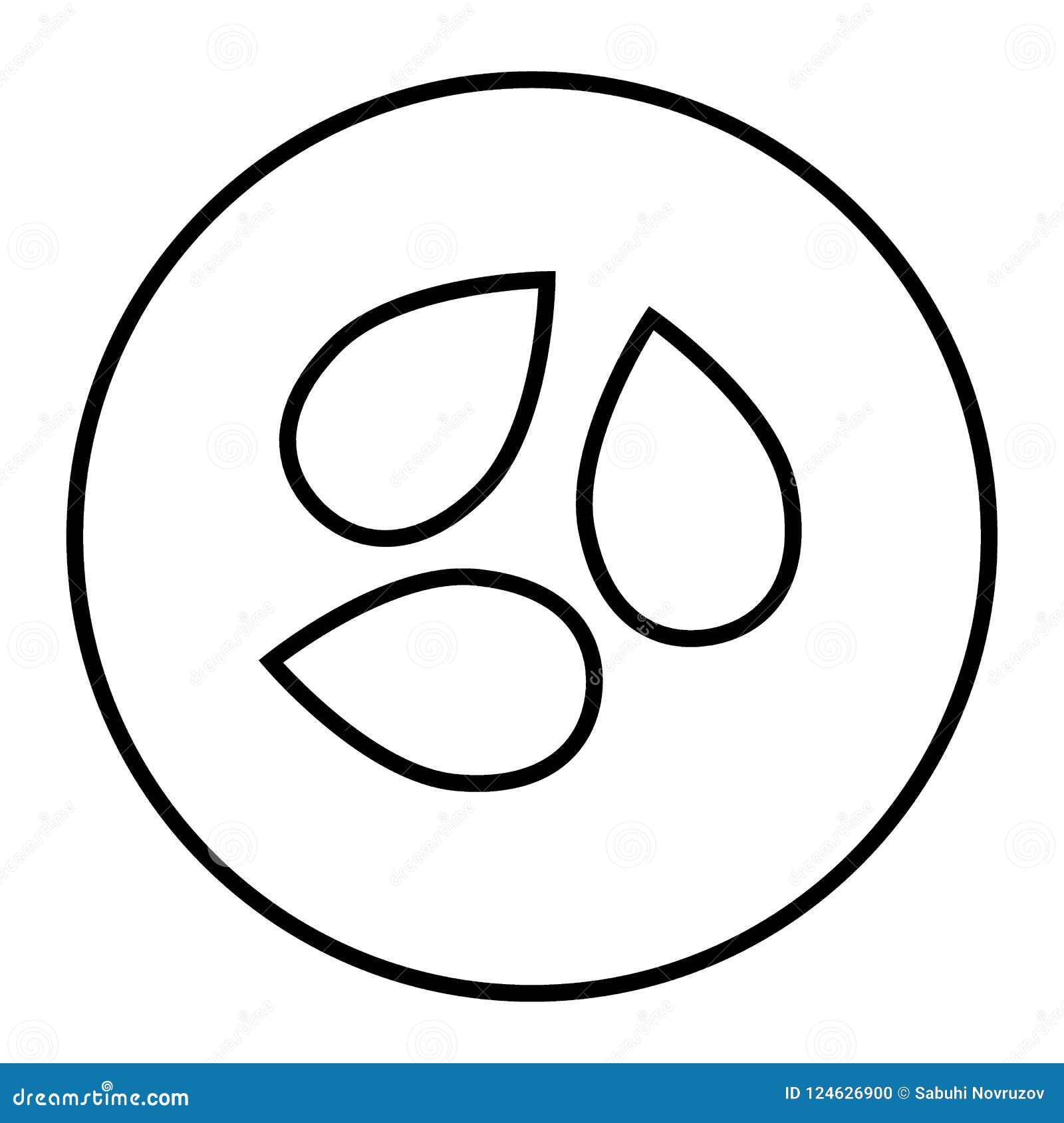 Seeds Thin Line Icon. Grain Vector Illustration Isolated on White Stock ...