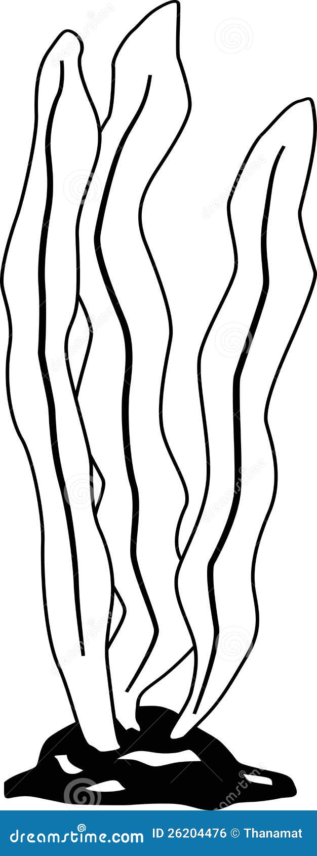 Seegras vektor abbildung. Illustration von graphik, beweggrund - 26204476