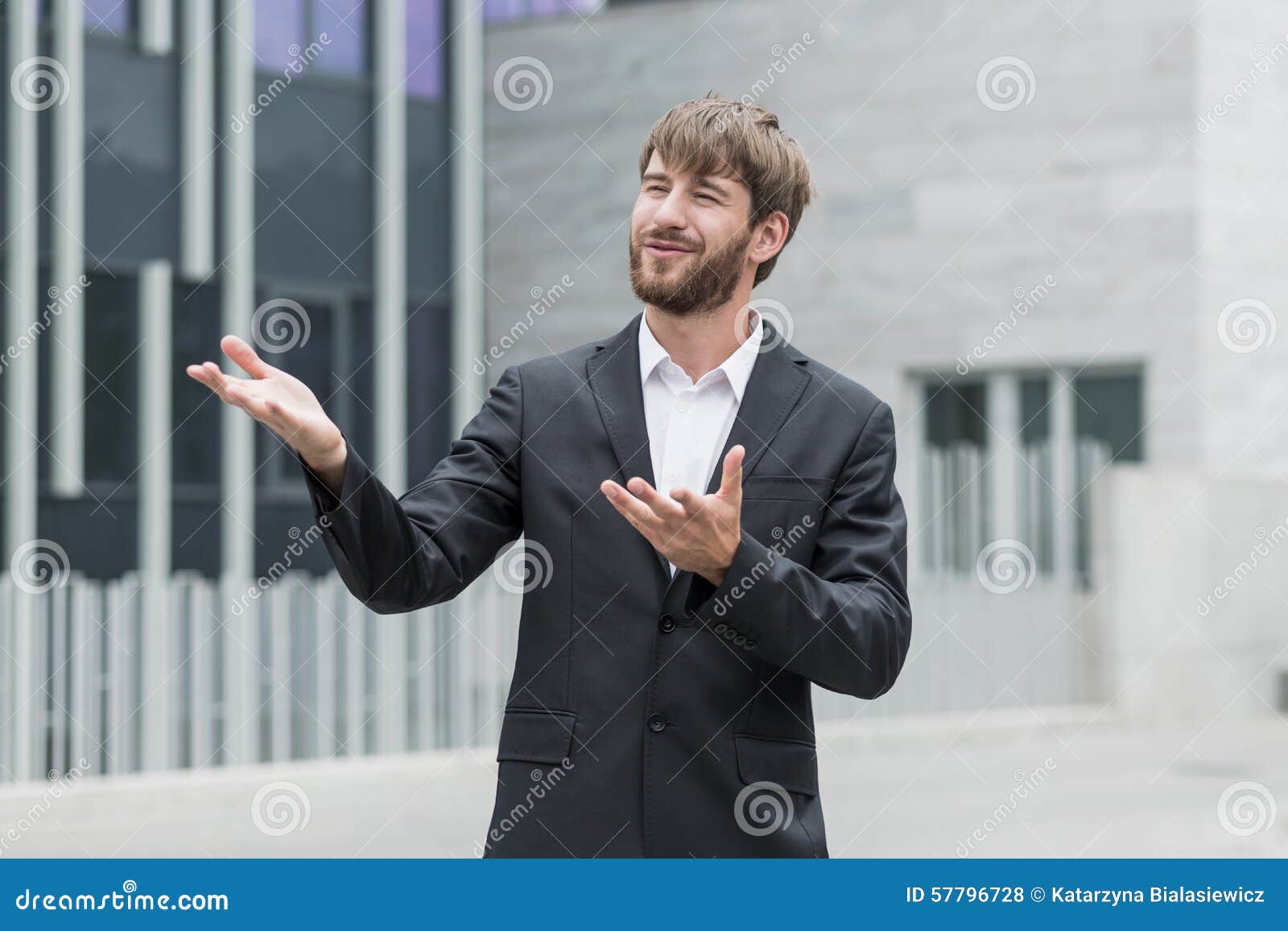 Seeing bright future stock photo. Image of businessman - 57796728