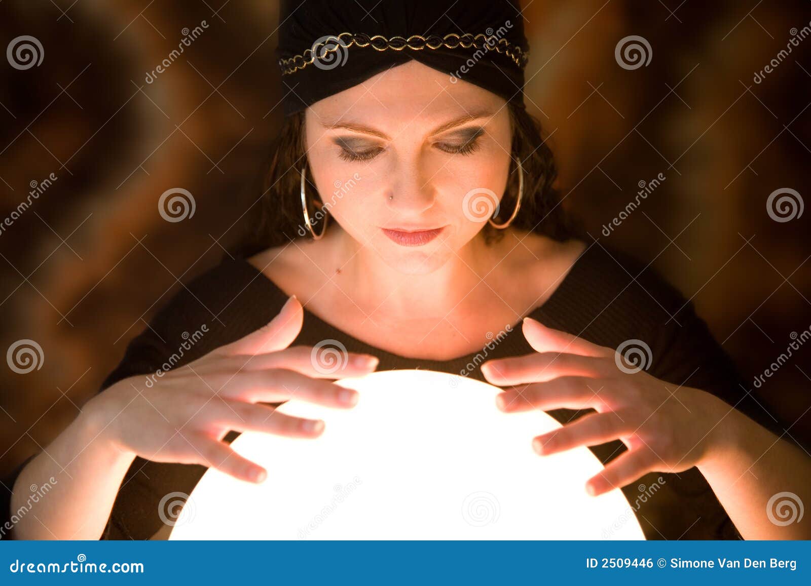 Seeing the future stock photo. Image of women, earrings - 2509446