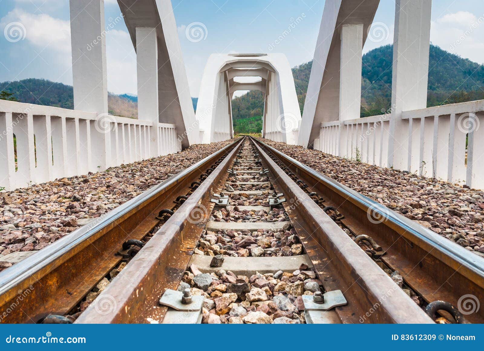 Concrete Railway Sleeper. Railroad Fasteners, Elastic Clips That Are ...