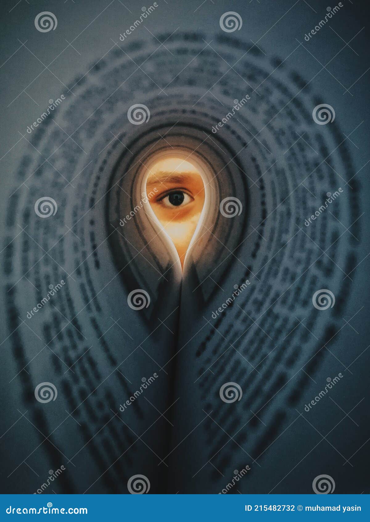 Seek eye stock photo. Image of light, head, seek, circle - 215482732