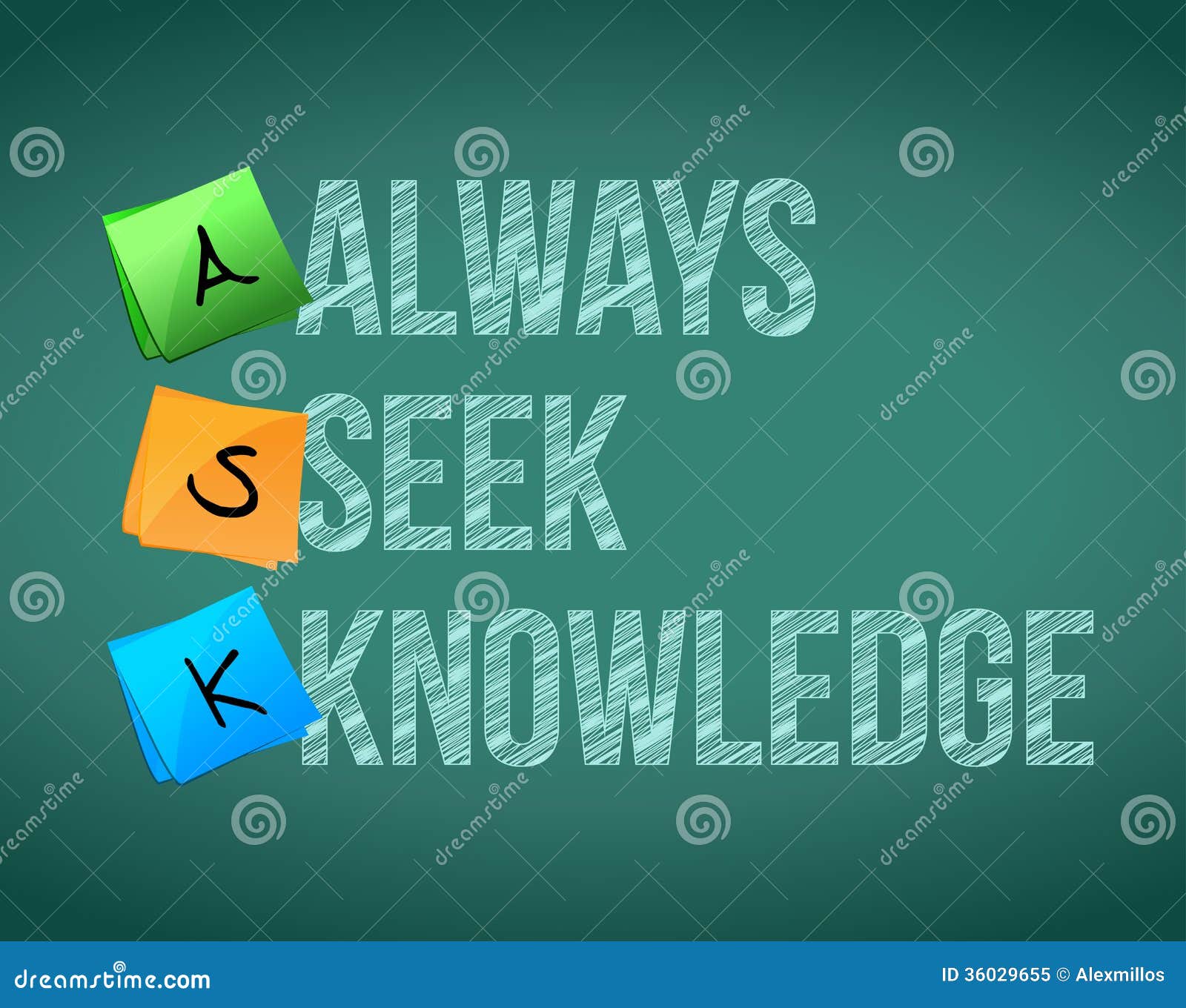 Always Seek Knowledge Message Illustration Stock Illustration ...