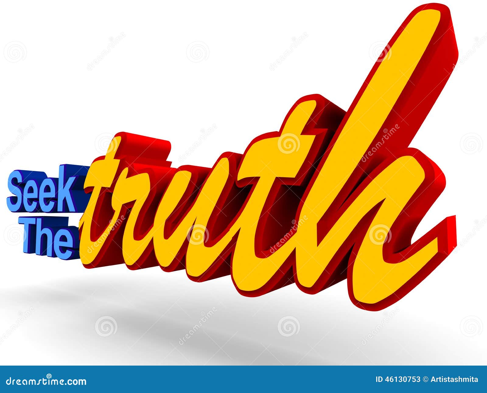 Seek the truth stock illustration. Illustration of true - 46130753