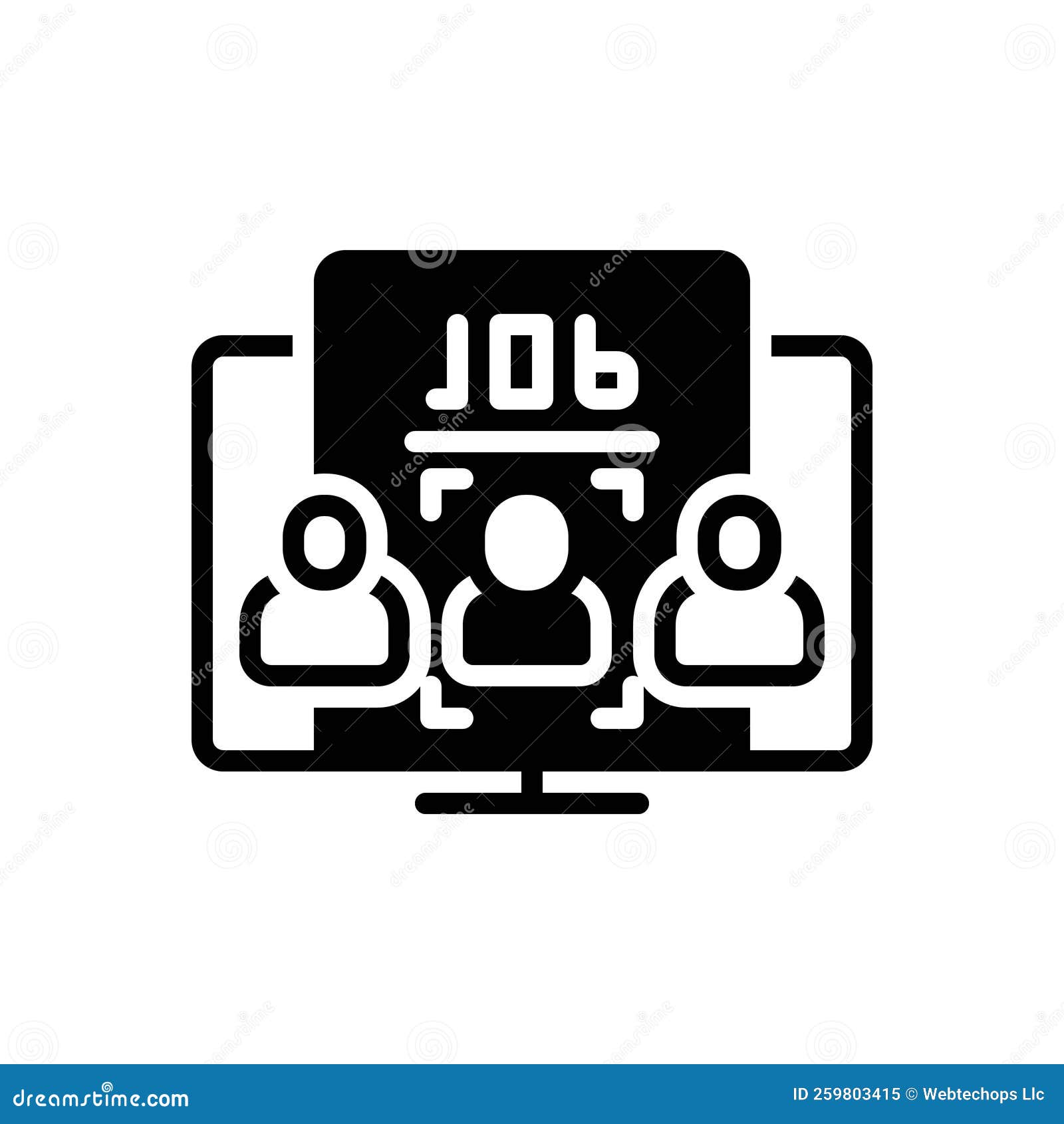 Black Solid Icon for Seeker, Inquirer and Hopeful Stock Illustration ...