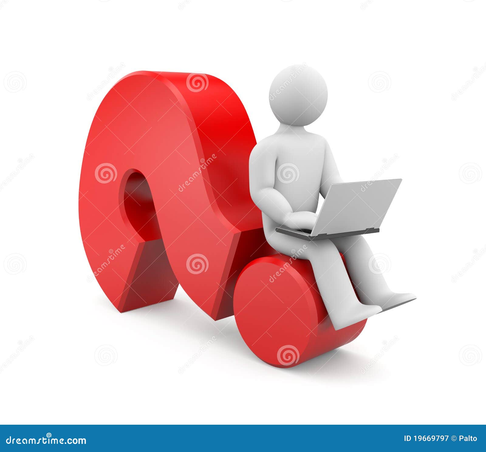 Seeking answer stock illustration. Illustration of isolated - 19669797