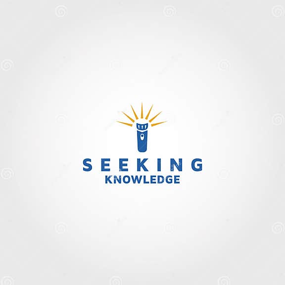 Seeking Knowledge Education Vector Logo Design Template Idea Stock ...