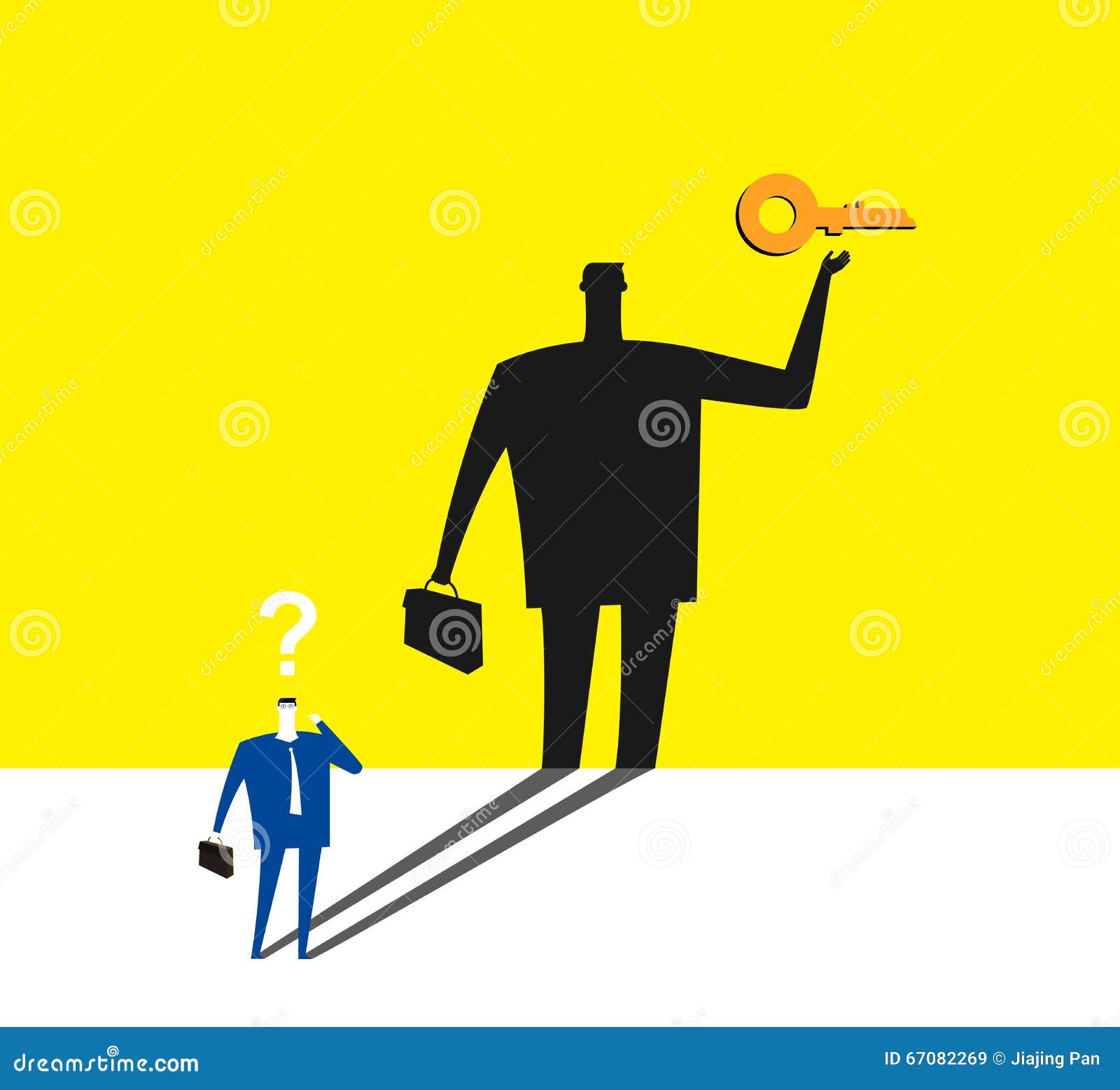 Seeking for solution stock illustration. Illustration of enhanced ...