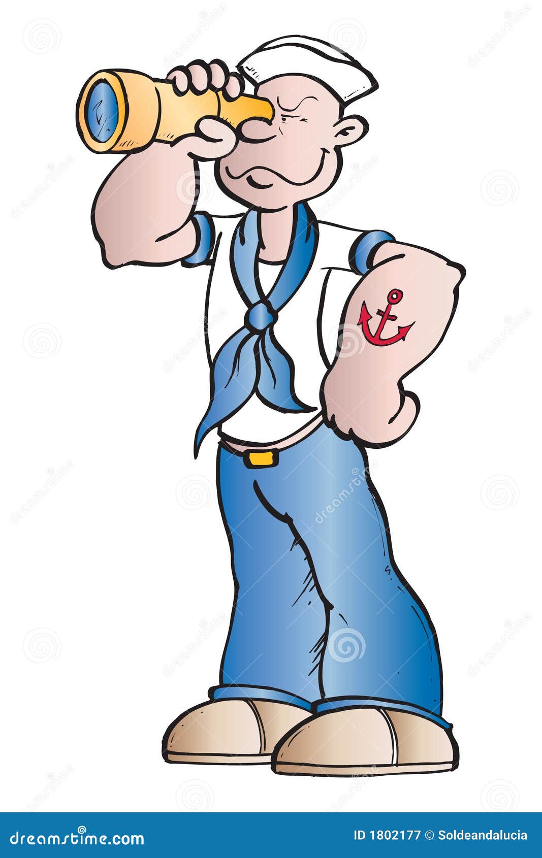 Seemann vektor abbildung. Illustration von uniformen, vektor - 1802177