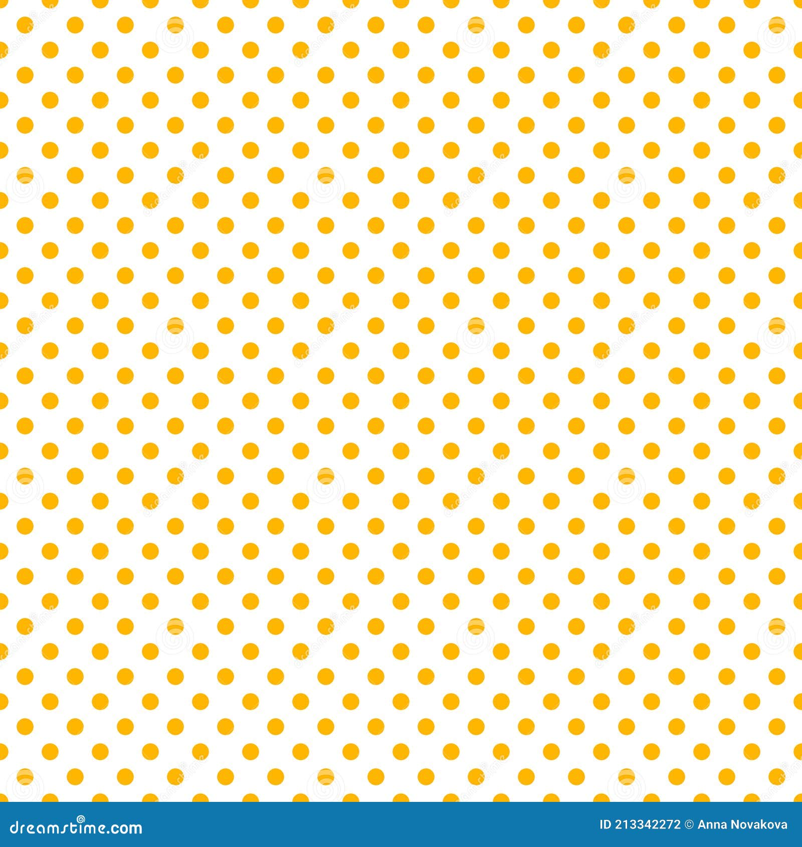 Seemless Pattern with Yellow Polka Dots Stock Vector - Illustration of ...