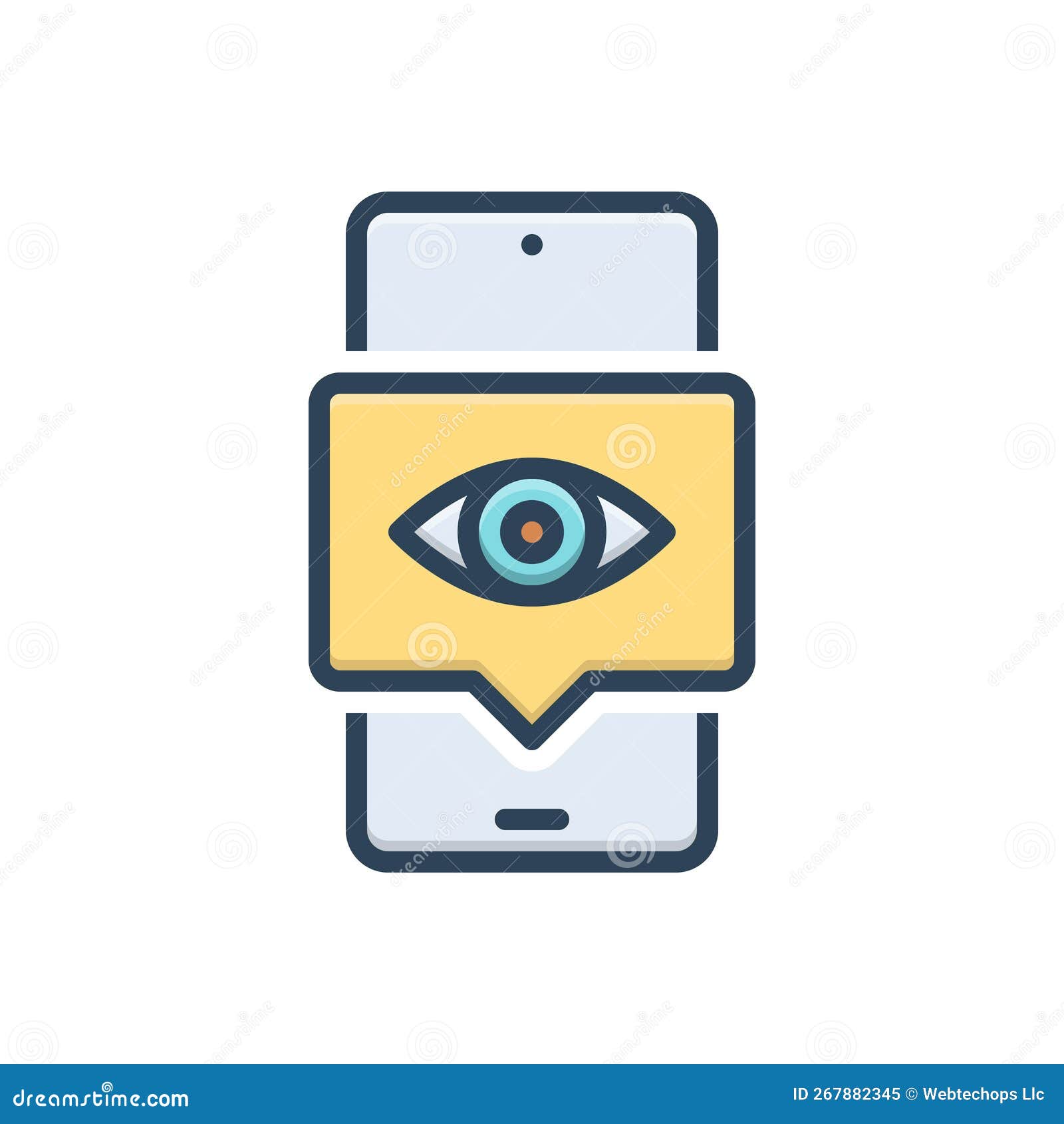 Color Illustration Icon for Seen, See View and Mobile Stock Vector ...