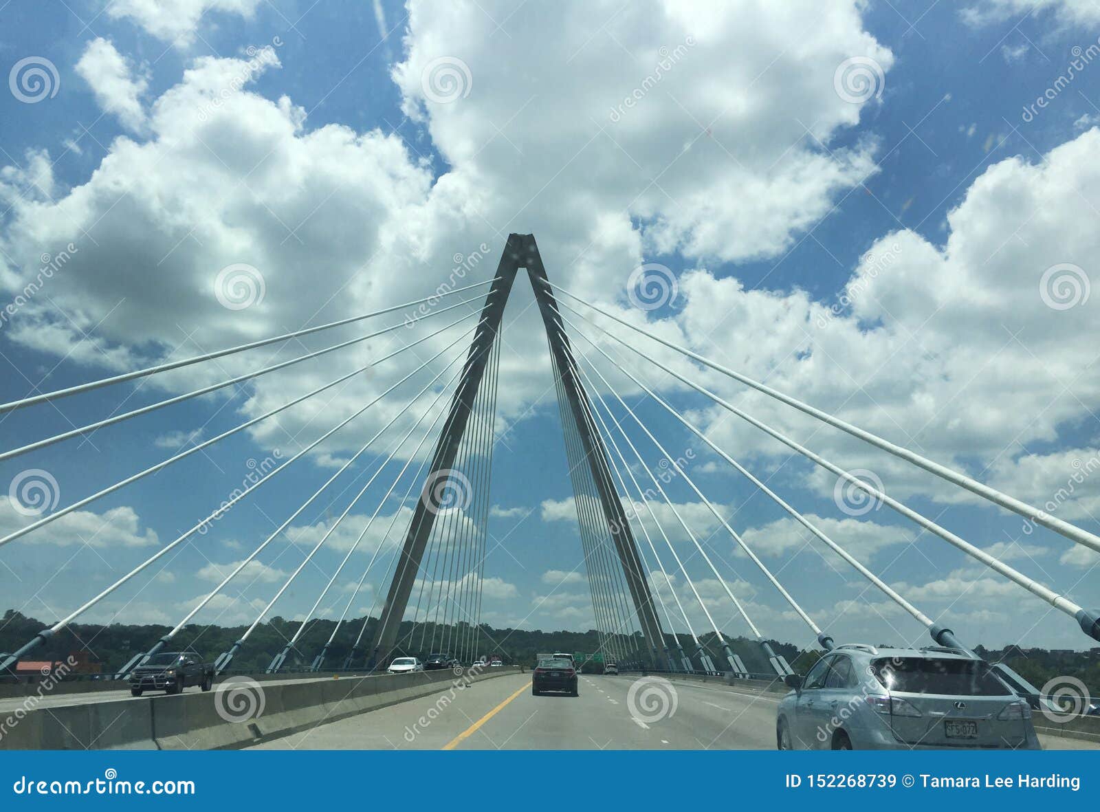 The Christopher S. Bond Bridge In Kansas City Royalty-Free Stock Image ...