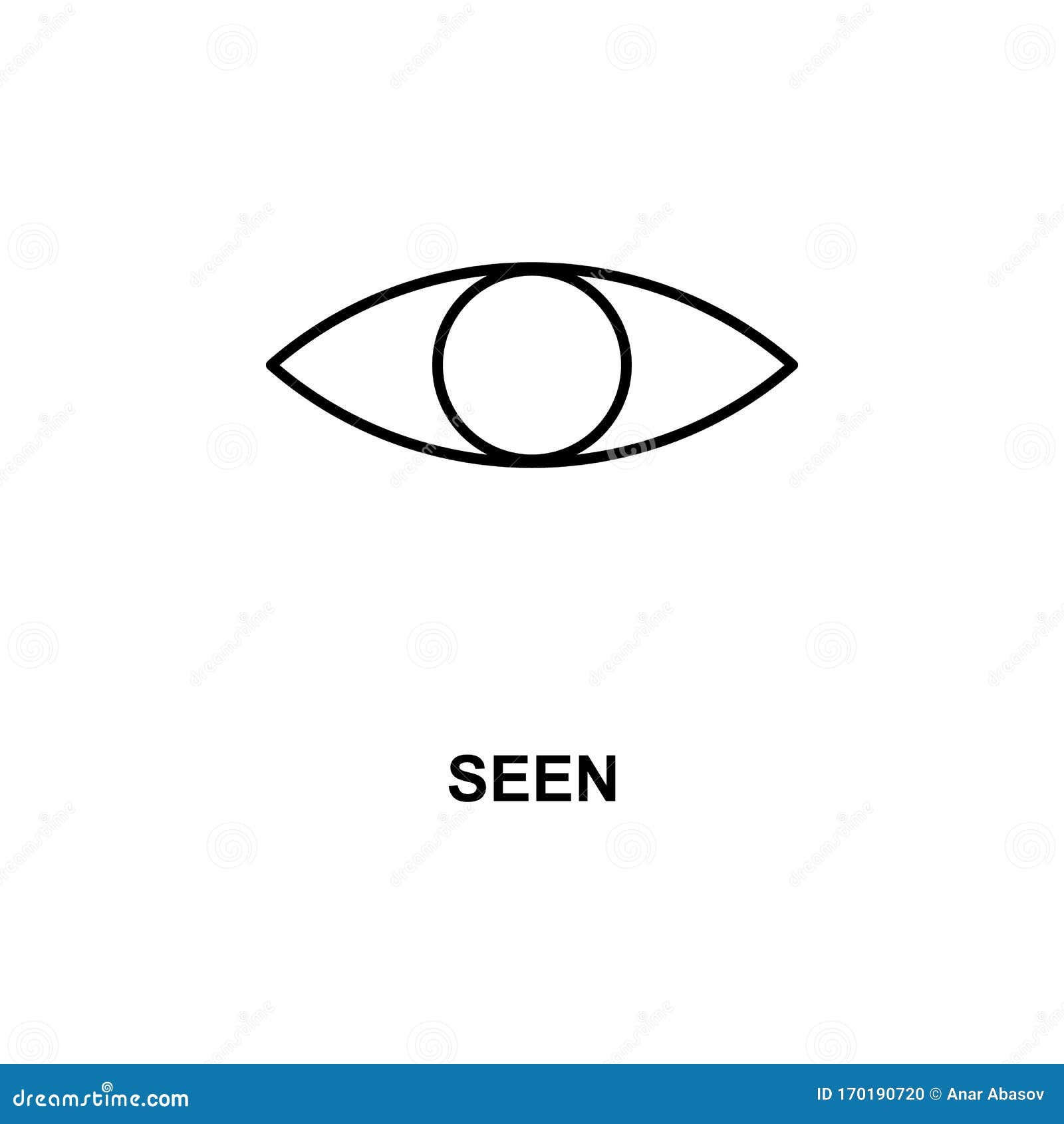 Seen Sign Icon. Element of Simple Web Icon with Name for Mobile Concept ...