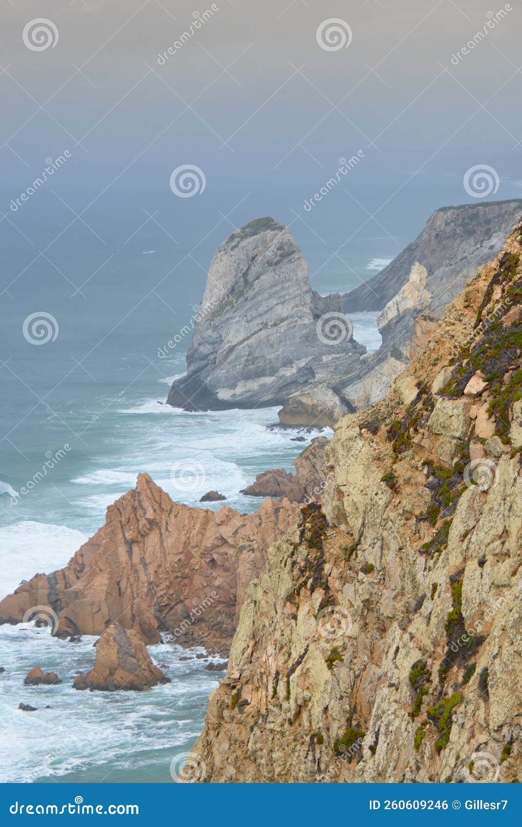 Boca Da Roca in the West of Portugal Stock Photo - Image of water, rock ...