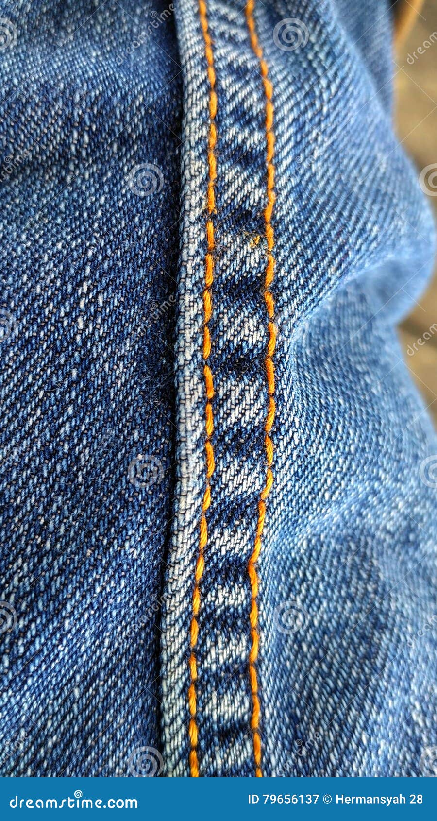 Seen yellow stitching stock image. Image of male, material - 79656137