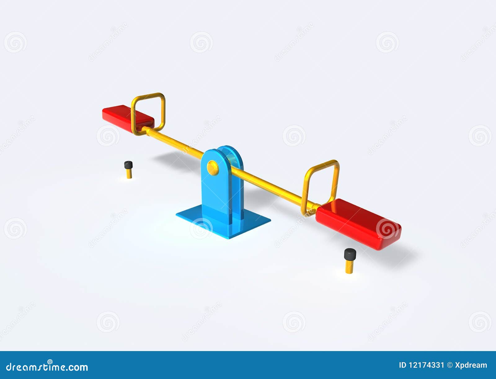 Seesaw stock illustration. Illustration of board, game - 12174331