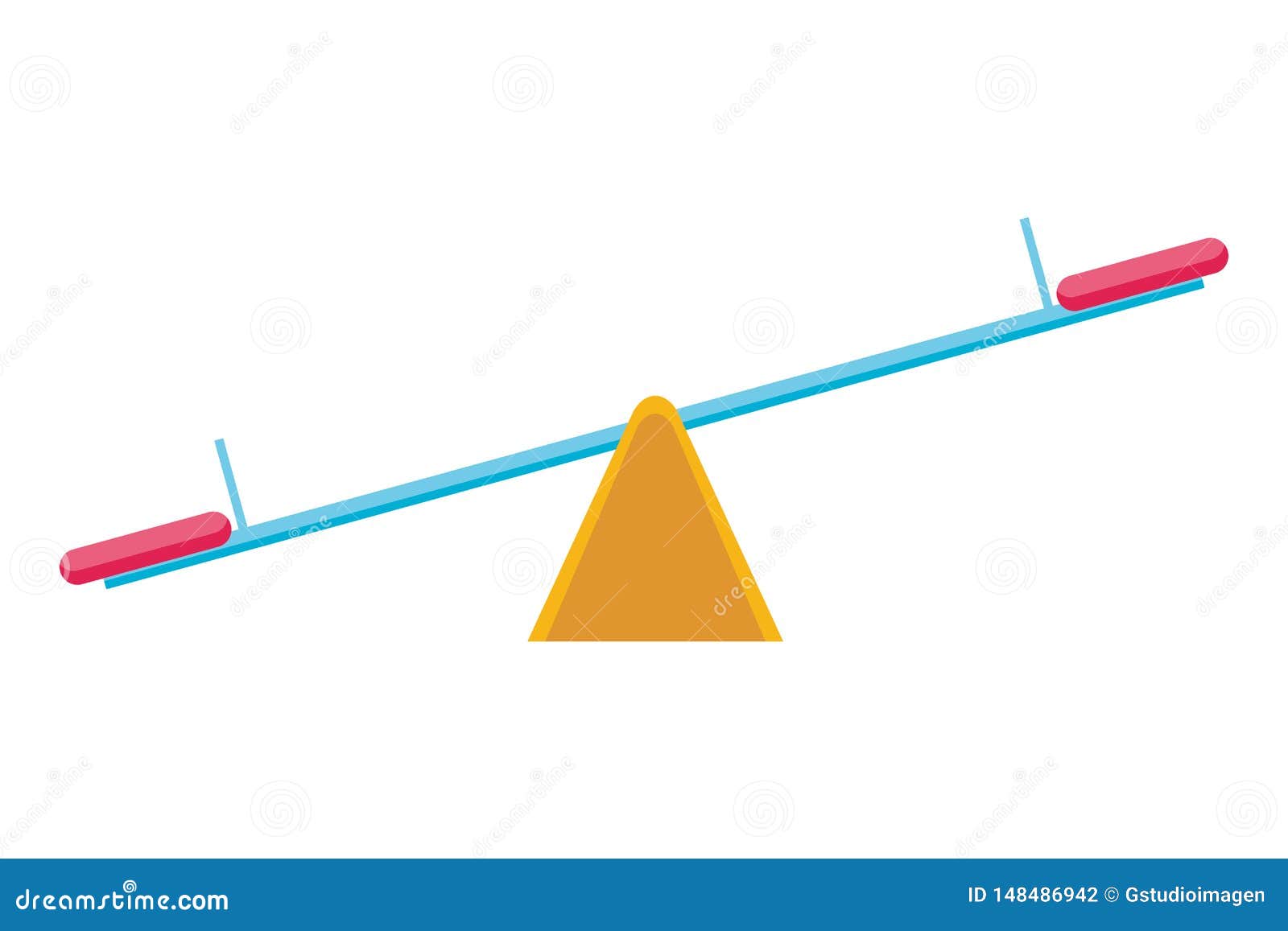 Seesaw play kids zone stock illustration. Illustration of kids - 148486942
