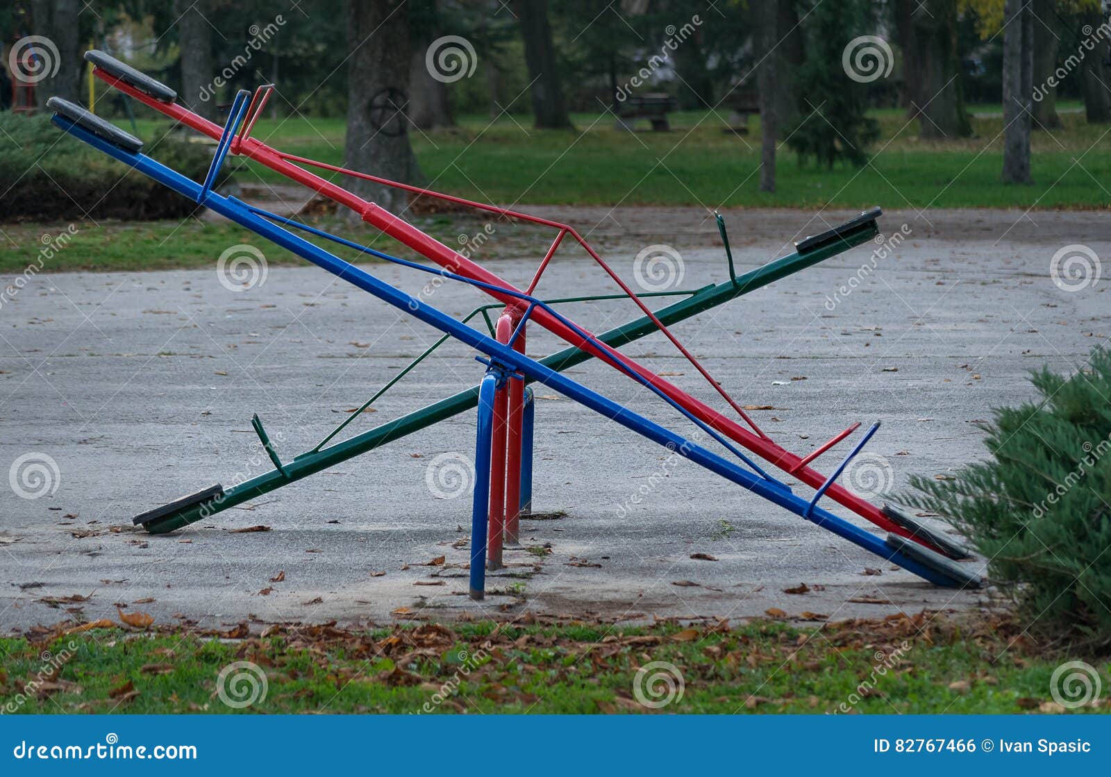 Seesaw or teeter-totter stock photo. Image of play, childhood - 82767466