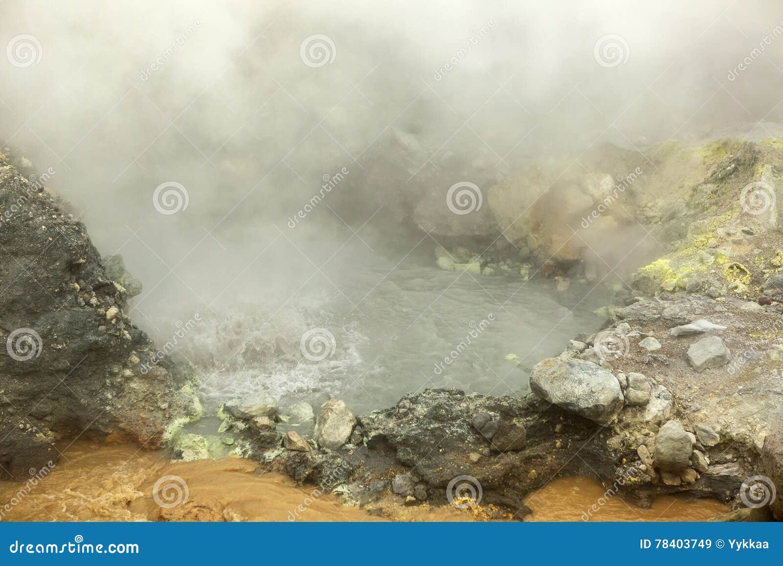 Cauldron With Boiling Buckwheat Until Full Readiness. Food Real ...
