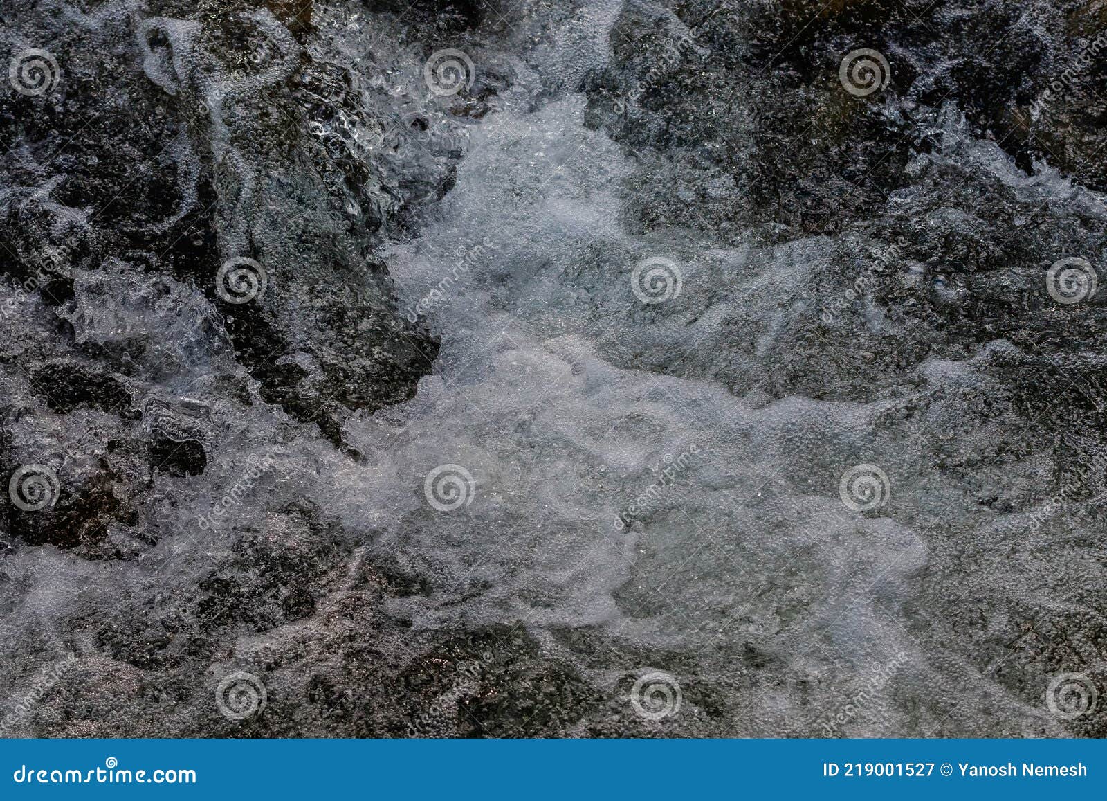 The Seething Water of a Mountain River Stock Image - Image of color ...