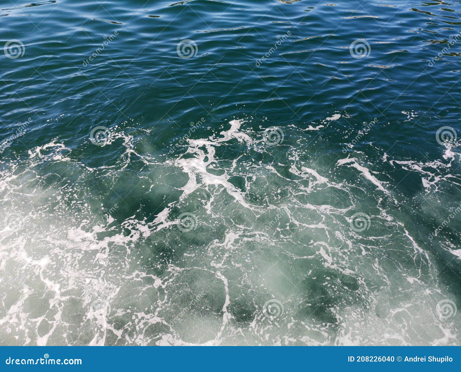 Seething Water in the Sea As an Abstract Stock Photo - Image of texture ...