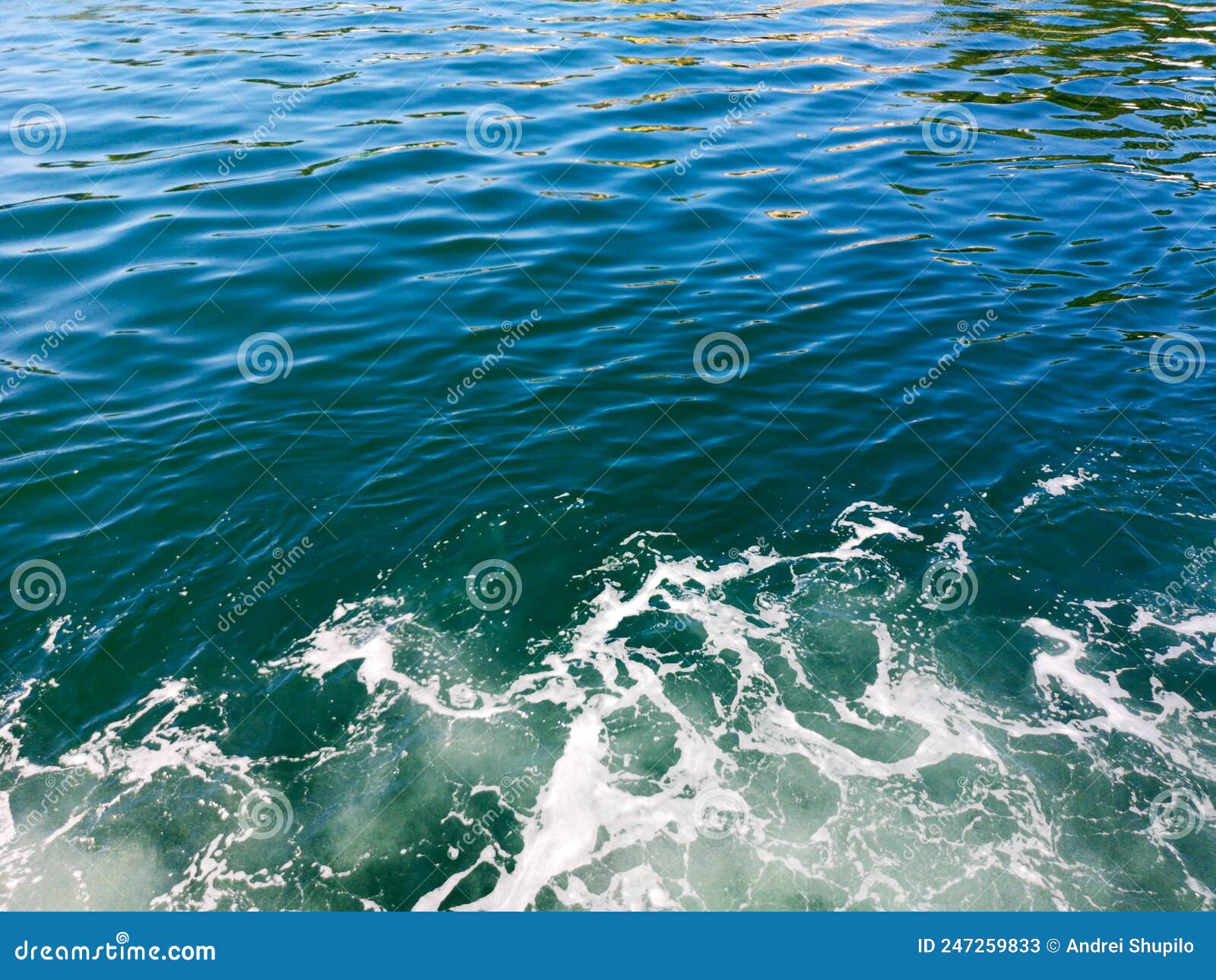 Seething Water in the Sea As an Abstract Stock Image - Image of aqua ...