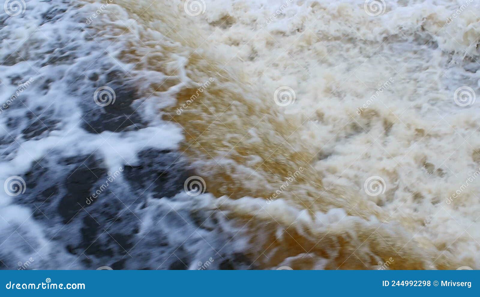 Seething Waterfall Mighty Rushing Falling Stream Stock Footage - Video ...