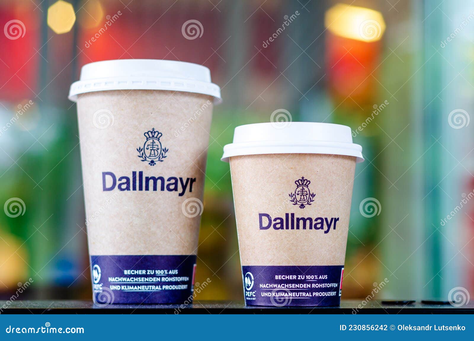 Seevetal, Germany - August 28, 2021: Dallmayr Paper Coffee Cup ...