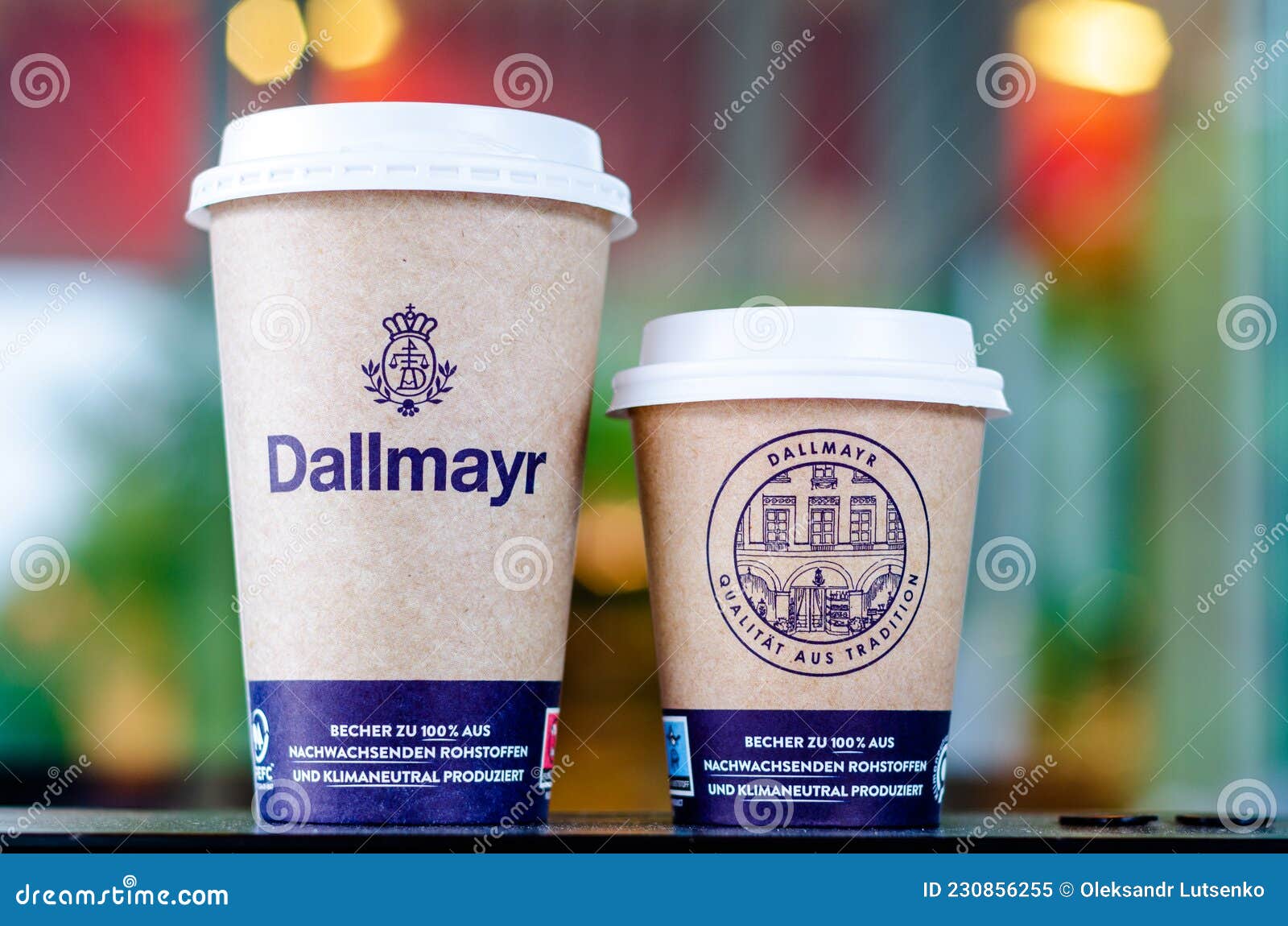 Seevetal, Germany - August 28, 2021: Dallmayr Paper Coffee Cup ...